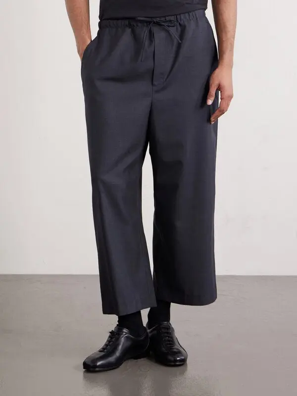 AMOMENTO Straight-leg Wool Trousers