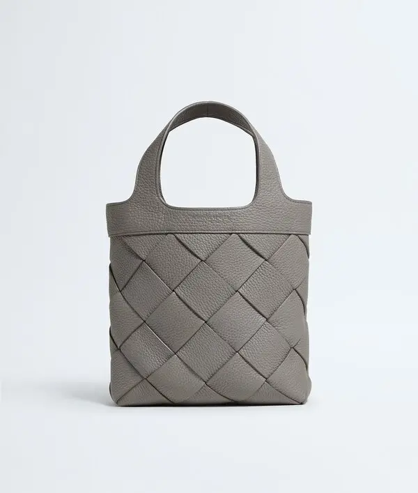 Bottega Veneta Small Intreccio Leather Tote - Basalt