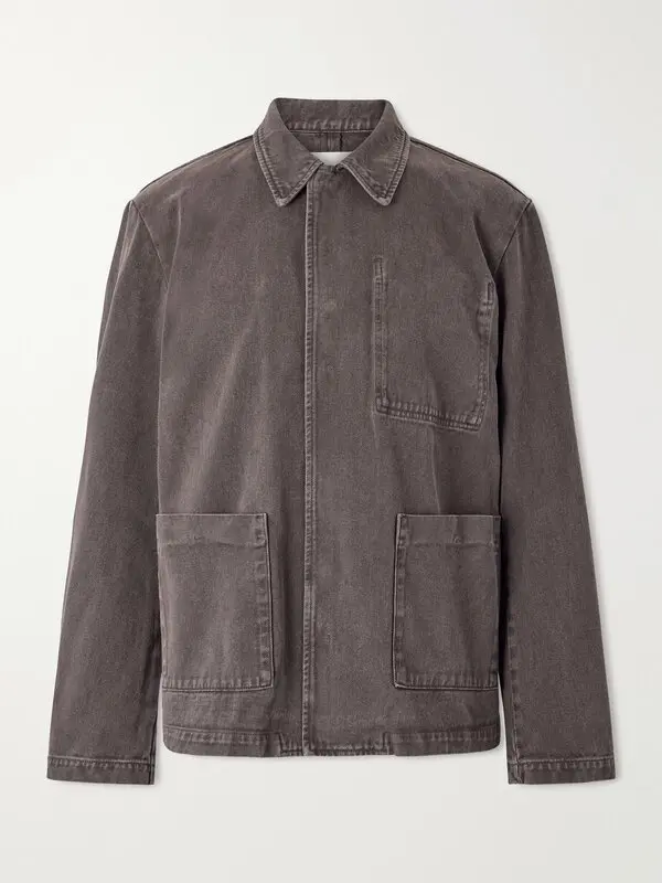 AMOMENTO Garment-dyed Denim Jacket