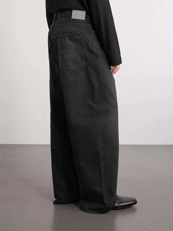 Balenciaga Wide-leg Jeans - Black