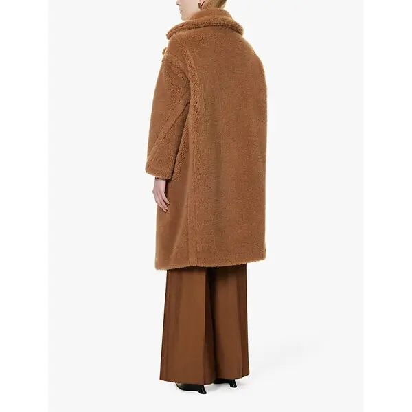 Max Mara Teddy Alpaca Wool-blend Coat - Camel