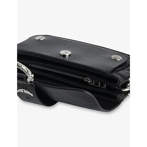 Zadig&Voltaire Kate Leather Wallet Bag - Black