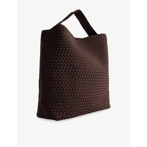NAGHEDI Nomad Large Woven Hobo Bag - Chocolate