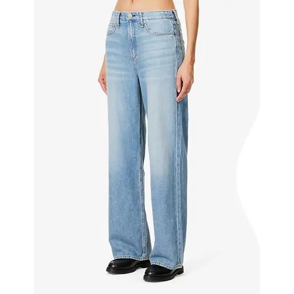 Rag & Bone Logan Wide-leg Mid-rise Jeans - Audrey