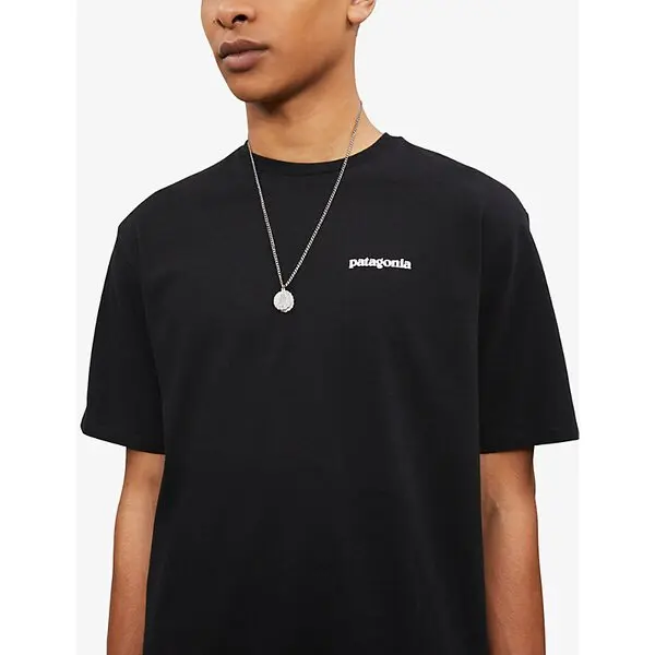 Patagonia Logo-print Cotton-blend T-shirt - Black