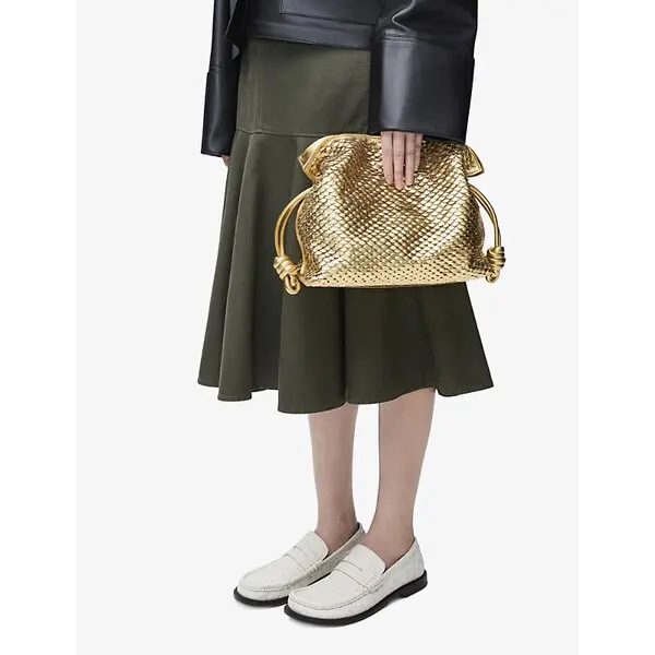 Loewe Flamenco Leather Clutch Bag