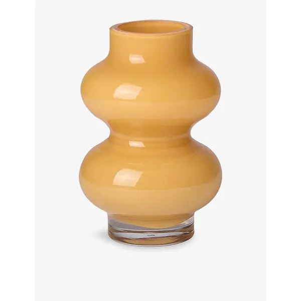 THE CONRAN SHOP Form Curved Mini Vase 16cm - Yellow