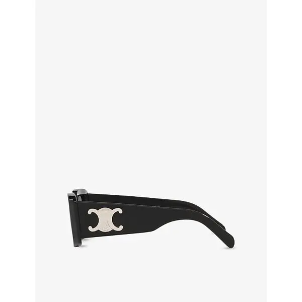 Celine Rectangle-frame Acetate Sunglasses - Black