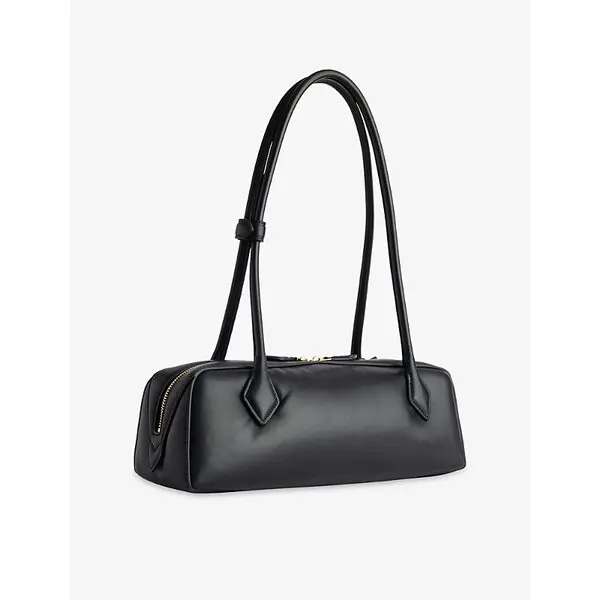 Alaïa Teckel Medium Leather Shoulder Bag - Noir