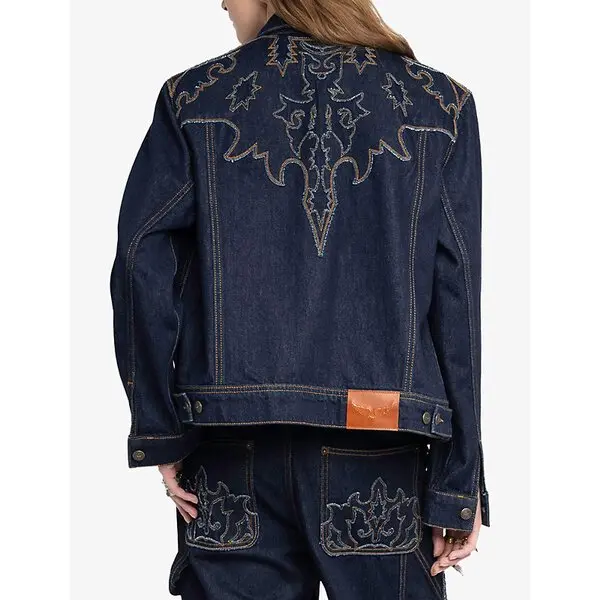 Zadig&Voltaire Western-stitch Denim Jacket