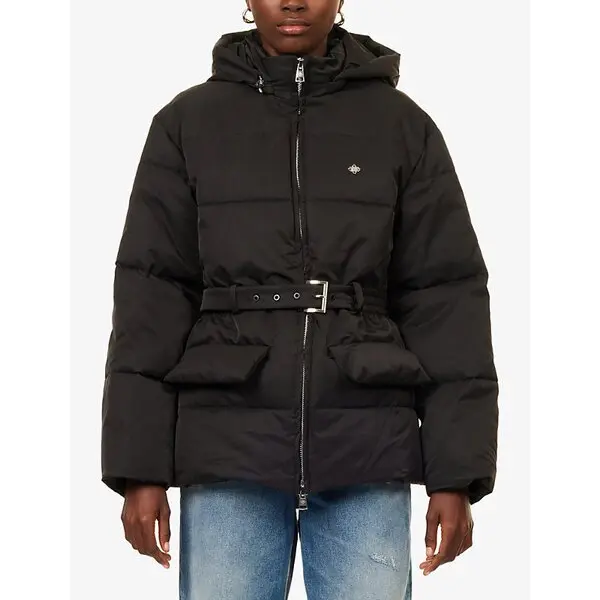 THE COUTURE CLUB Puffer Jacket With Belted Waist