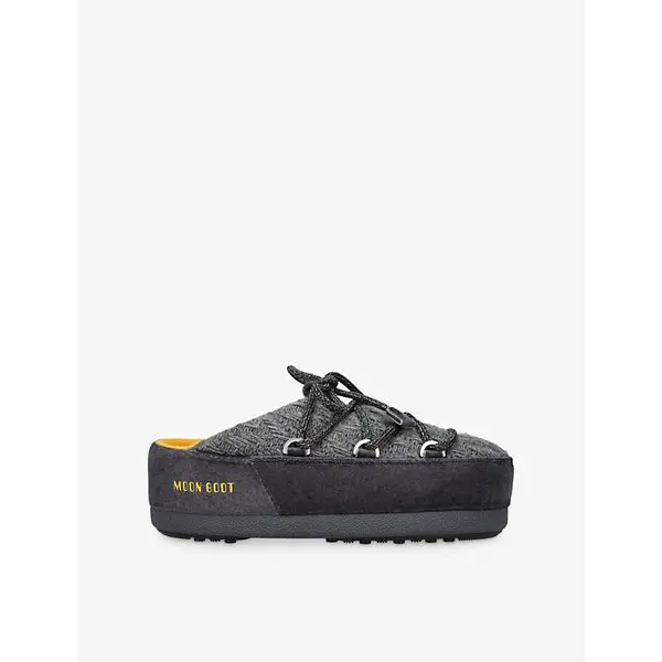 Moon Boot X Guest In Residence Evx Knit Mules - Grey/dark