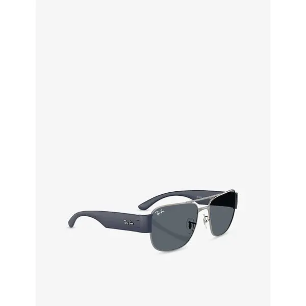 Ray-ban Square-frame Metal Sunglasses - Silver