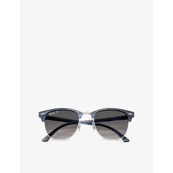 Ray-ban Clubmaster Square-frame Sunglasses - Blue