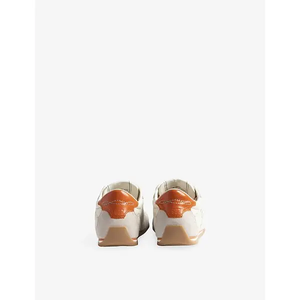 Zadig&Voltaire Dance Leather And Suede Trainers - Ice