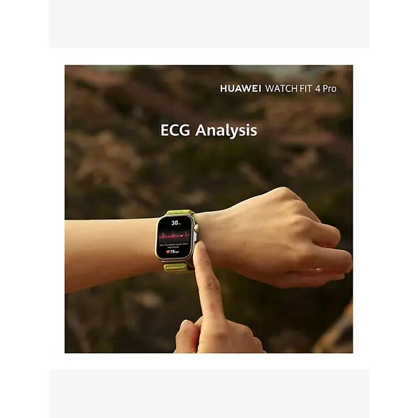 HUAWEI Watch Fit 4 Pro Sapphire Glass, Titanium Bezel, And Aviation-grade Aluminum - Blue