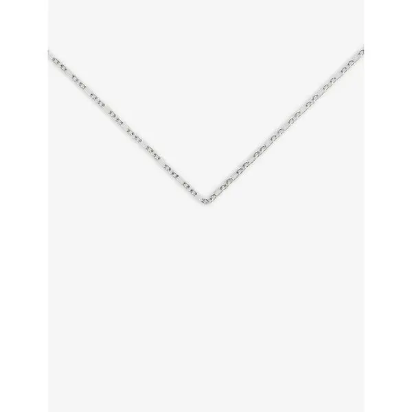 Monica Vinader Sterling Textured Link Chain Necklace - Silver