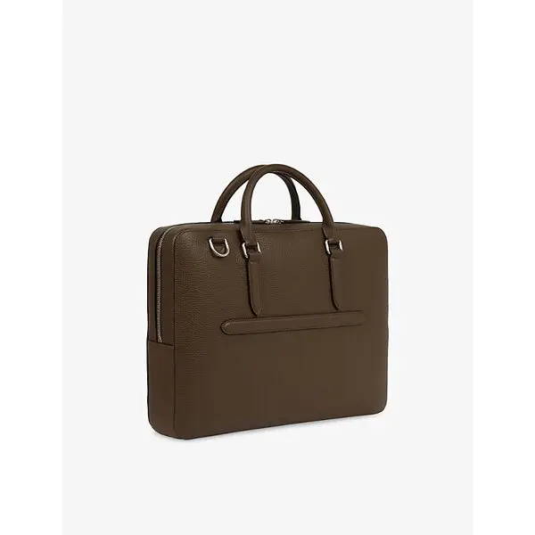 Smythson Ludlow Slim Leather Briefcase