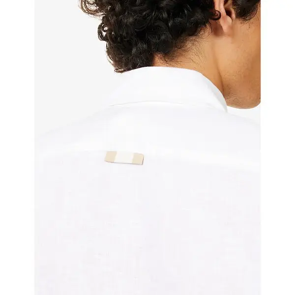CHE Regular-fit Curved-hem Linen Shirt