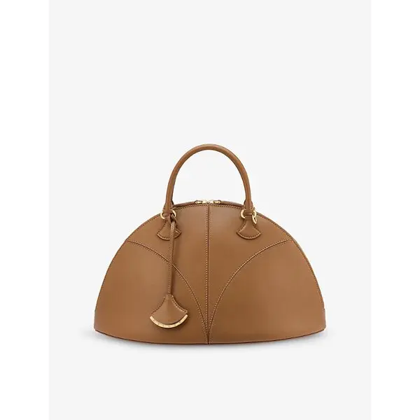 BVLGARI Marquise Large Leather Top-handle Bag