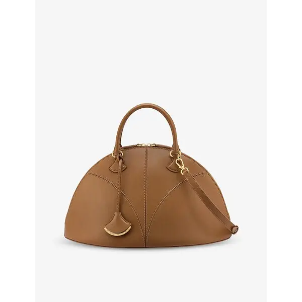 BVLGARI Marquise Large Leather Top-handle Bag