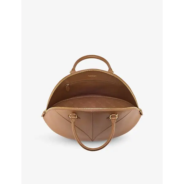 BVLGARI Marquise Large Leather Top-handle Bag
