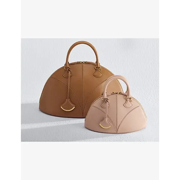 BVLGARI Marquise Large Leather Top-handle Bag