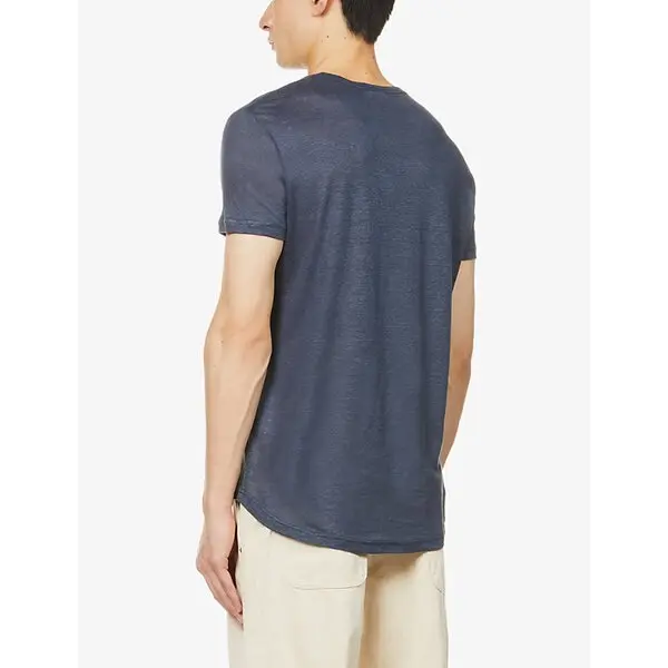 Orlebar Brown Ob-t Regular-fit Linen T-shirt - Navy