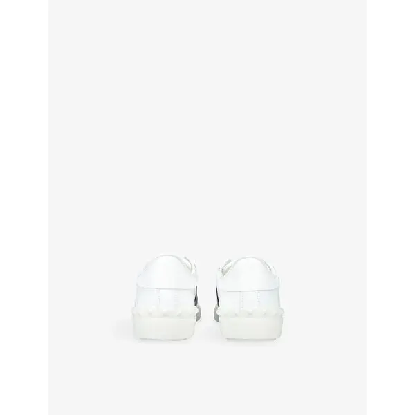 Valentino Garavani Leather Open Trainers - White/navy
