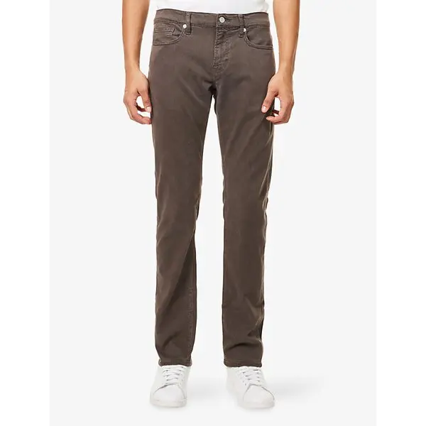 FRAME L'homme Slim-fit Stretch-denim Jeans - Mocha