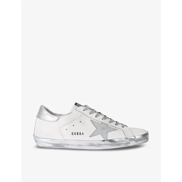 GOLDEN GOOSE Super-star Logo-embellished Leather Low-top Sneakers