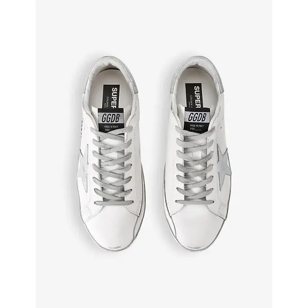 GOLDEN GOOSE Super-star Logo-embellished Leather Low-top Sneakers