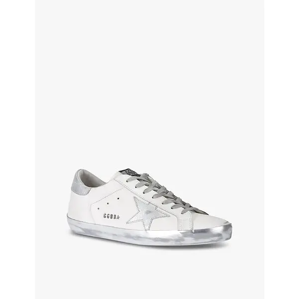 GOLDEN GOOSE Super-star Logo-embellished Leather Low-top Sneakers