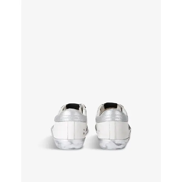 GOLDEN GOOSE Super-star Logo-embellished Leather Low-top Sneakers