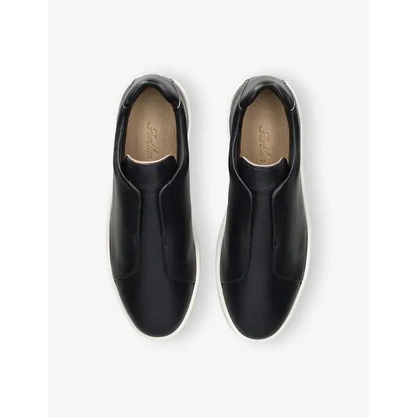 AURELIEN Aurélien Leather Trainers - Navy