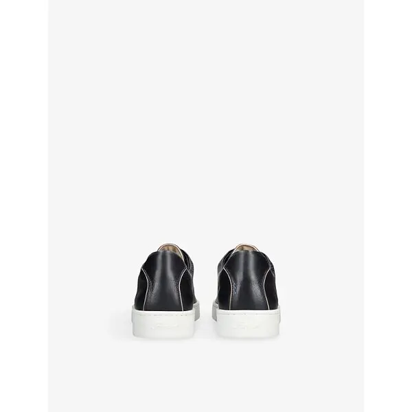 AURELIEN Aurélien Leather Trainers - Navy