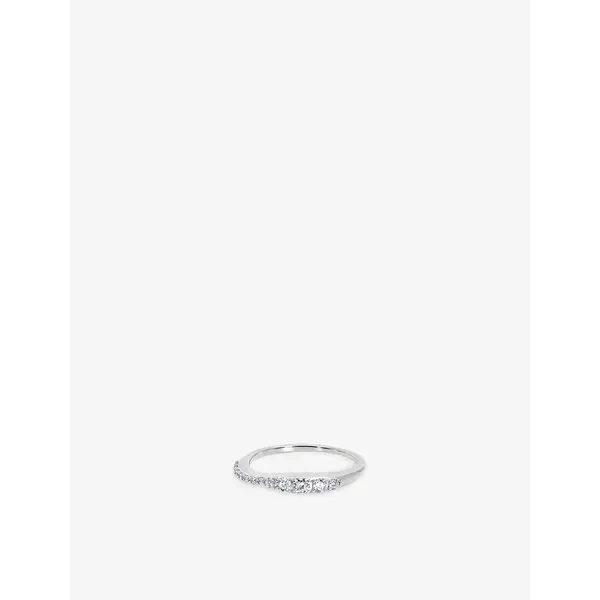 Monica Vinader Riva Lab-grown Diamond Stacking Ring - Silver