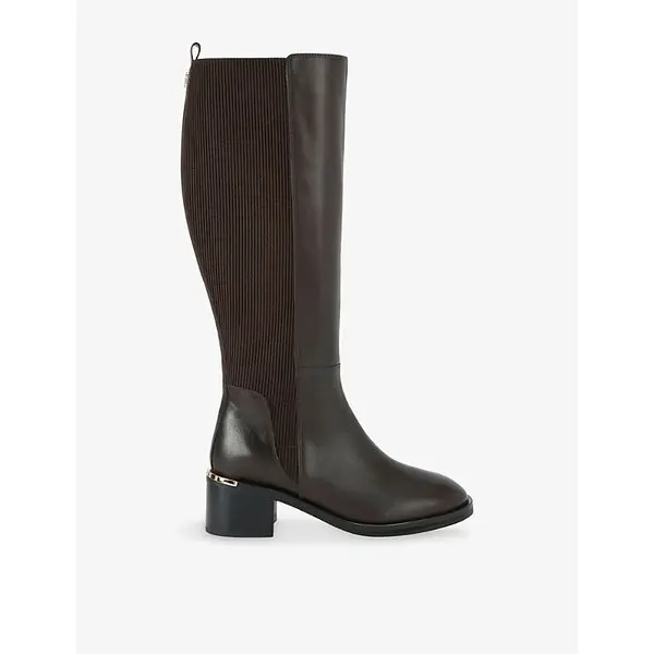 Carvela Liberty Leather Heeled Knee-high Boots