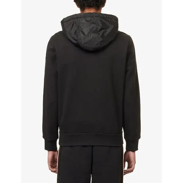Moncler Logo-patch Striped Cotton Hoodie