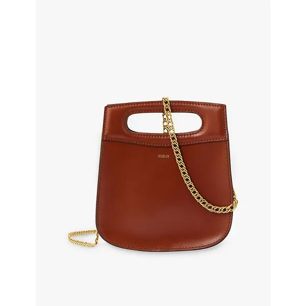 Soeur Cheri Mini Leather Cross-body Bag - Brown