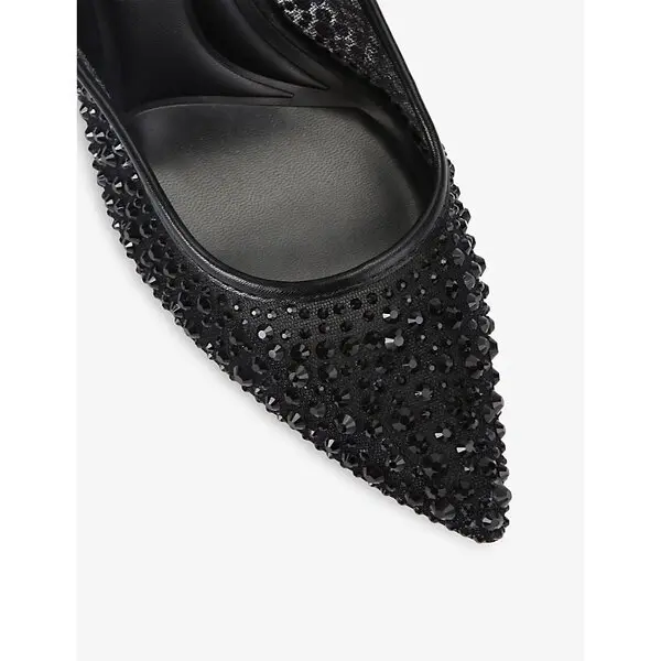 Kurt Geiger Aria Gem Woven Heeled Courts