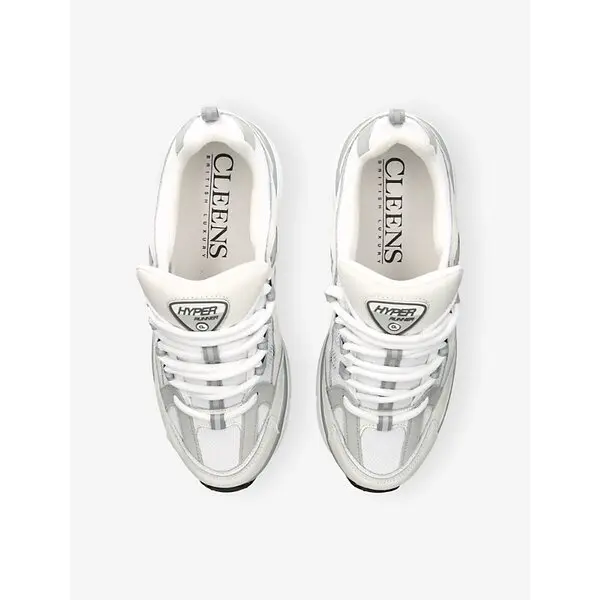 CLEENS Hyper Leather And Mesh Trainers - White/oth