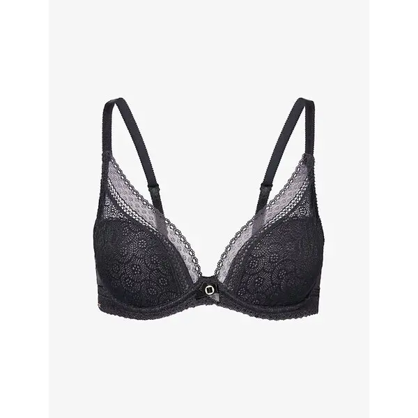 Chantelle Festivite Underwired Lace Bra - Black
