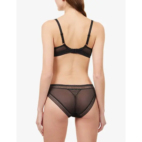 Chantelle Festivite Underwired Lace Bra - Black