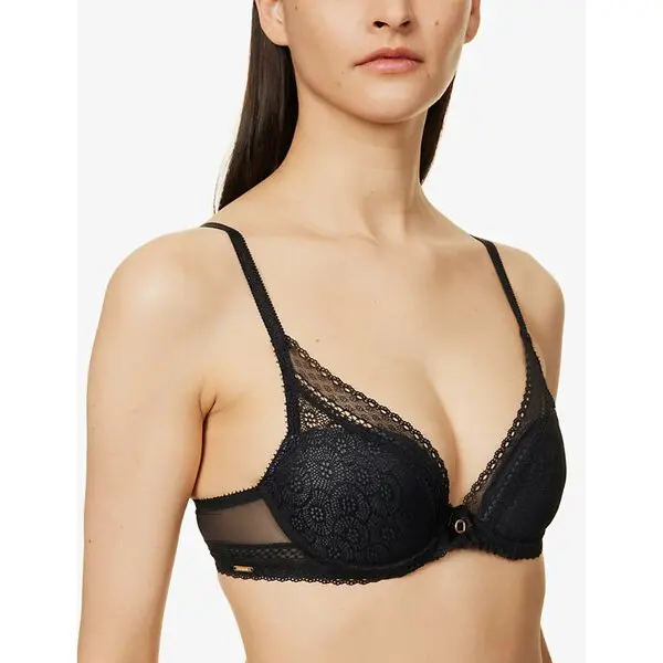 Chantelle Festivite Underwired Lace Bra - Black