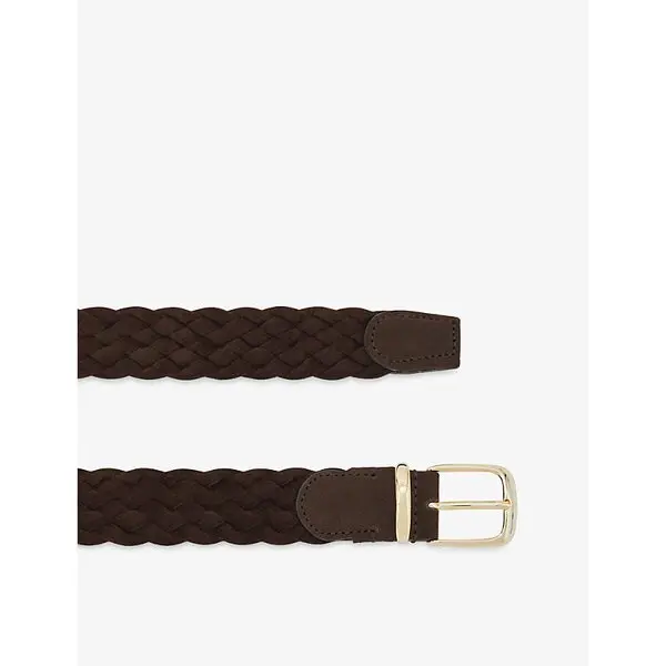 REISS Woven Suede Belt