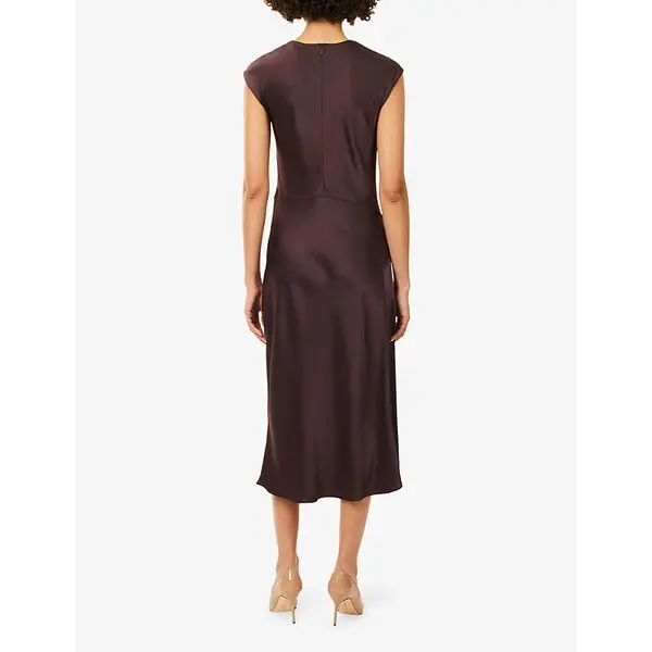 Theory Sleeveless Draped Midi Dress