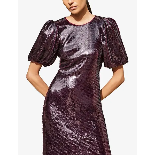 RO&ZO Sequin-embellished Maxi Dress