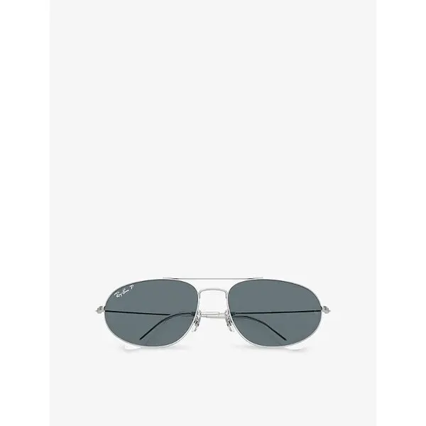 Ray-ban Explorer Iv Irregular Metal Sunglasses - Silver