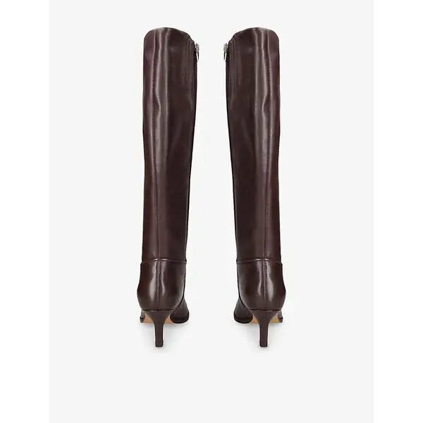 Dolce Vita Aldy Leather Heeled Boots - Wine